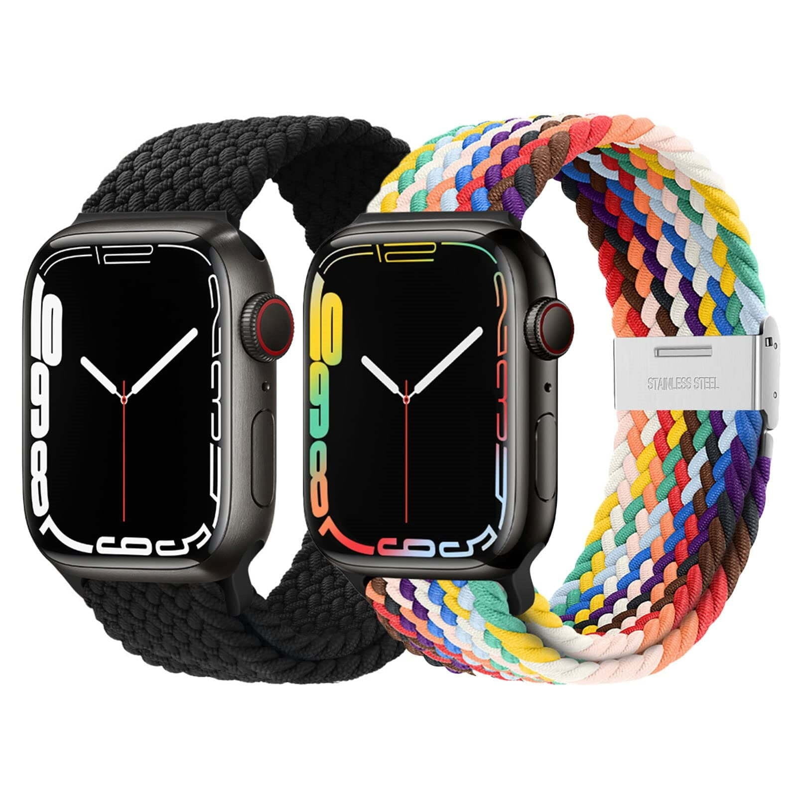 Braided Solo Loop for Apple Watch Bands 45mm 44mm 38mm 40mm 41mm 42mm ...