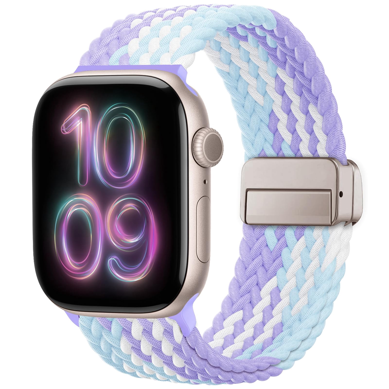 Braided Stretchy Band for Apple Watch Band 38/40/41/42/44/45/46/49mm ...