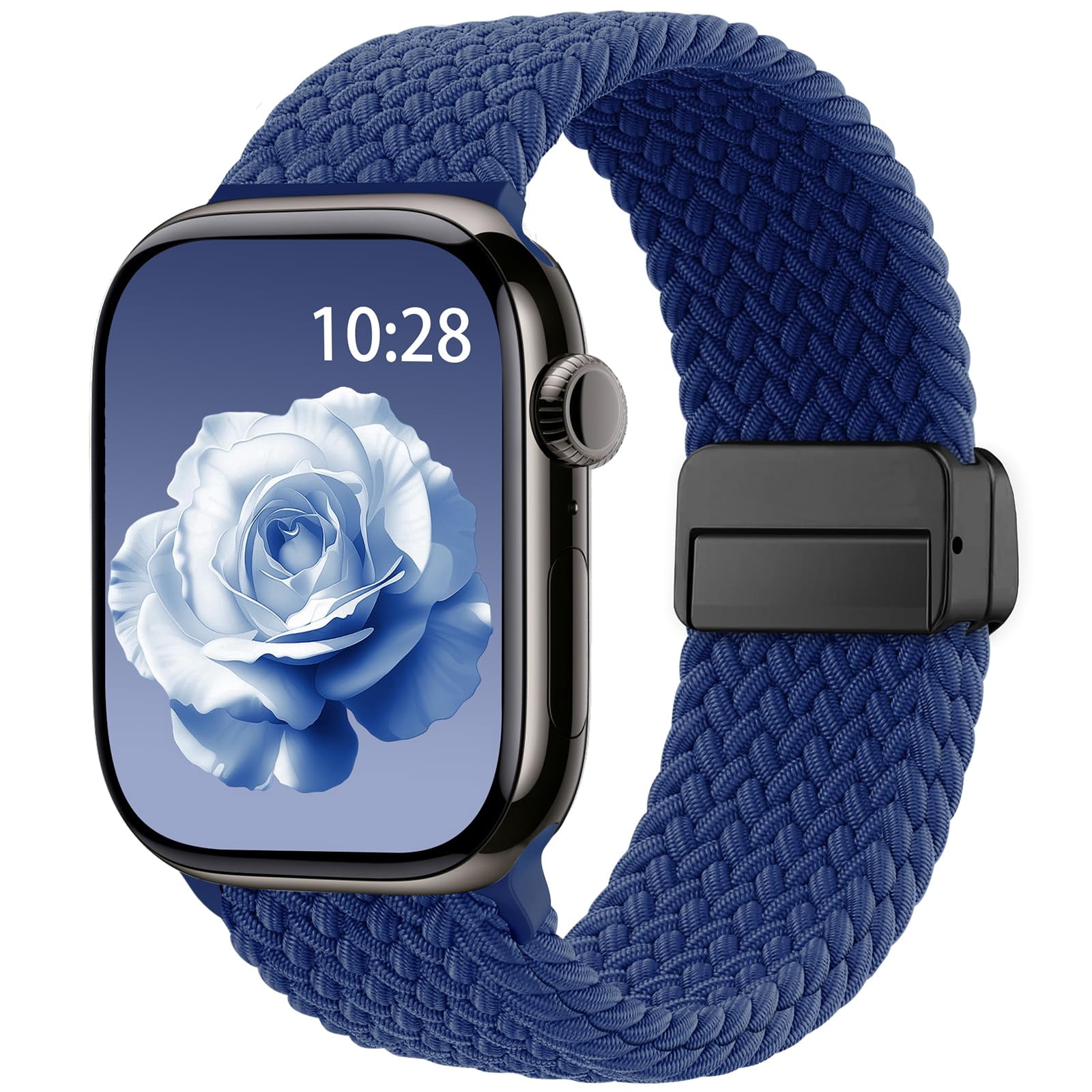 Braided Stretchy Band for Apple Watch Band 38/40/41/42/44/45/46/49mm ...