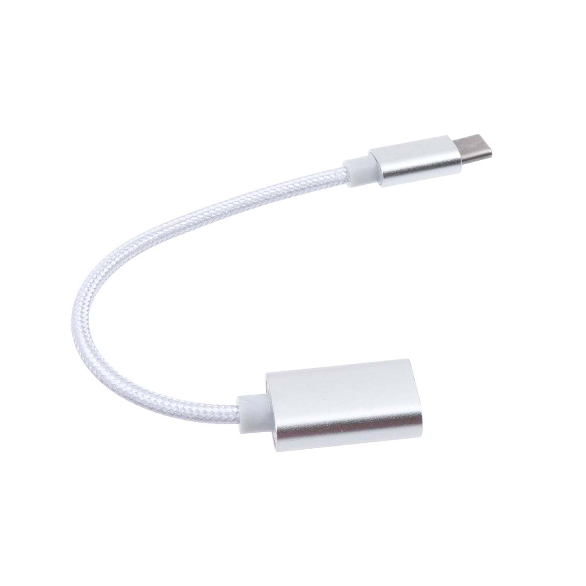 Braided Type-c Male to USB Female Extender Adapter Cable Converter OTG ...