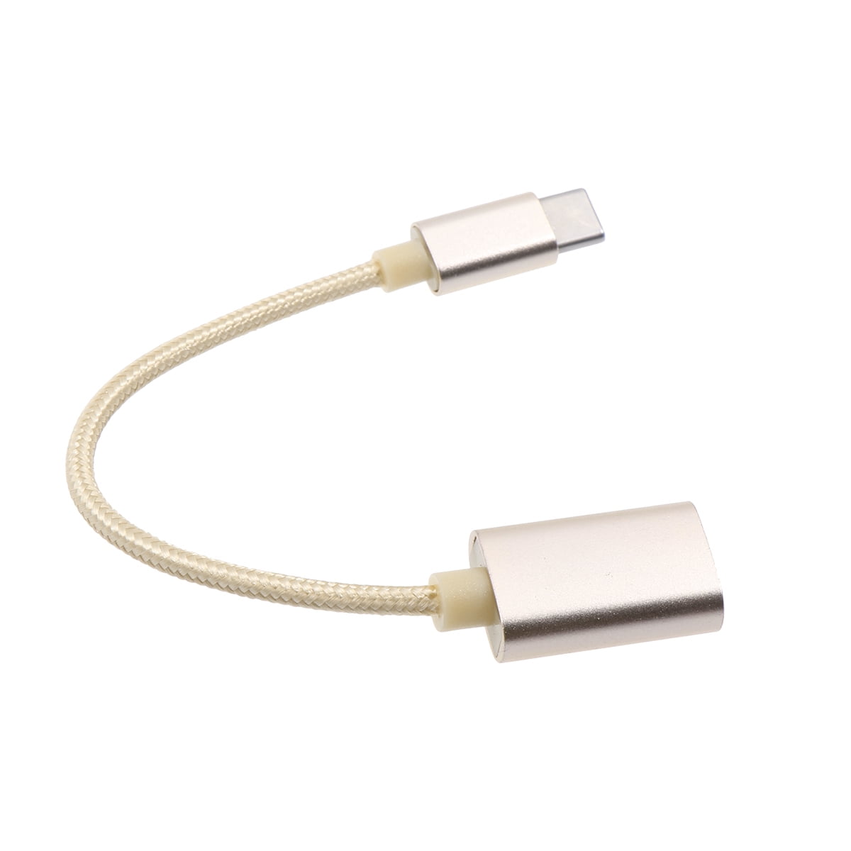 Braided Type-c Male to USB Female Extender Adapter Cable Converter OTG ...