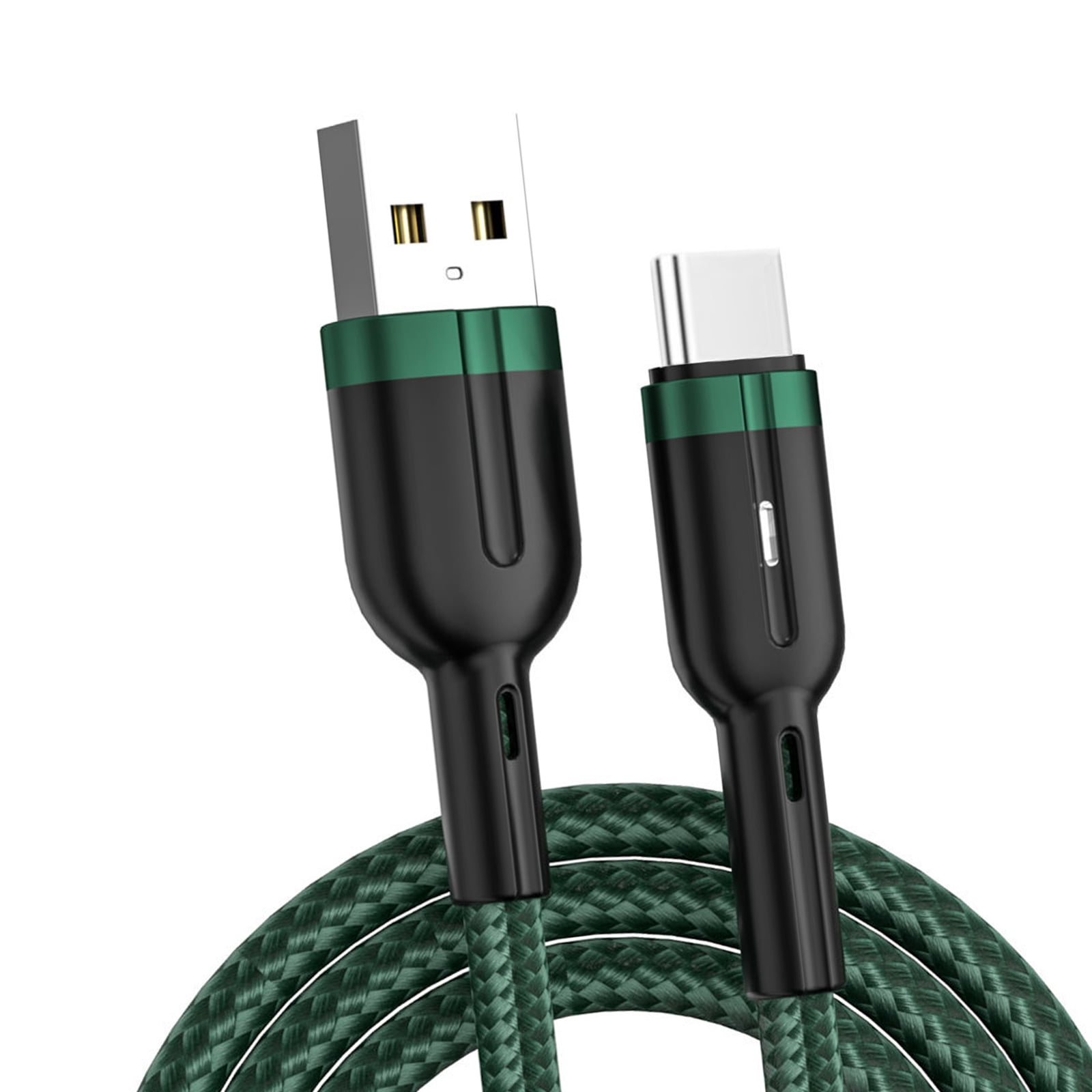 Braided USB To Type C Charging Cable With Builts In Light And ...