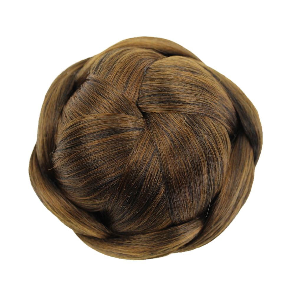 Braided Wigs Donut Hair Bun, Braided Hair Bun Hair Piece with Built-in ...