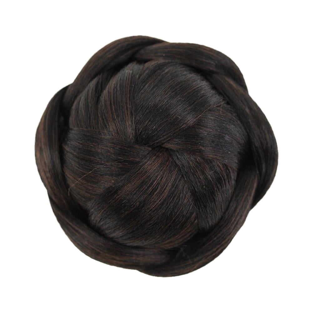 Braided Wigs Donut Hair Bun, Braided Hair Bun Hair Piece with Built-in ...
