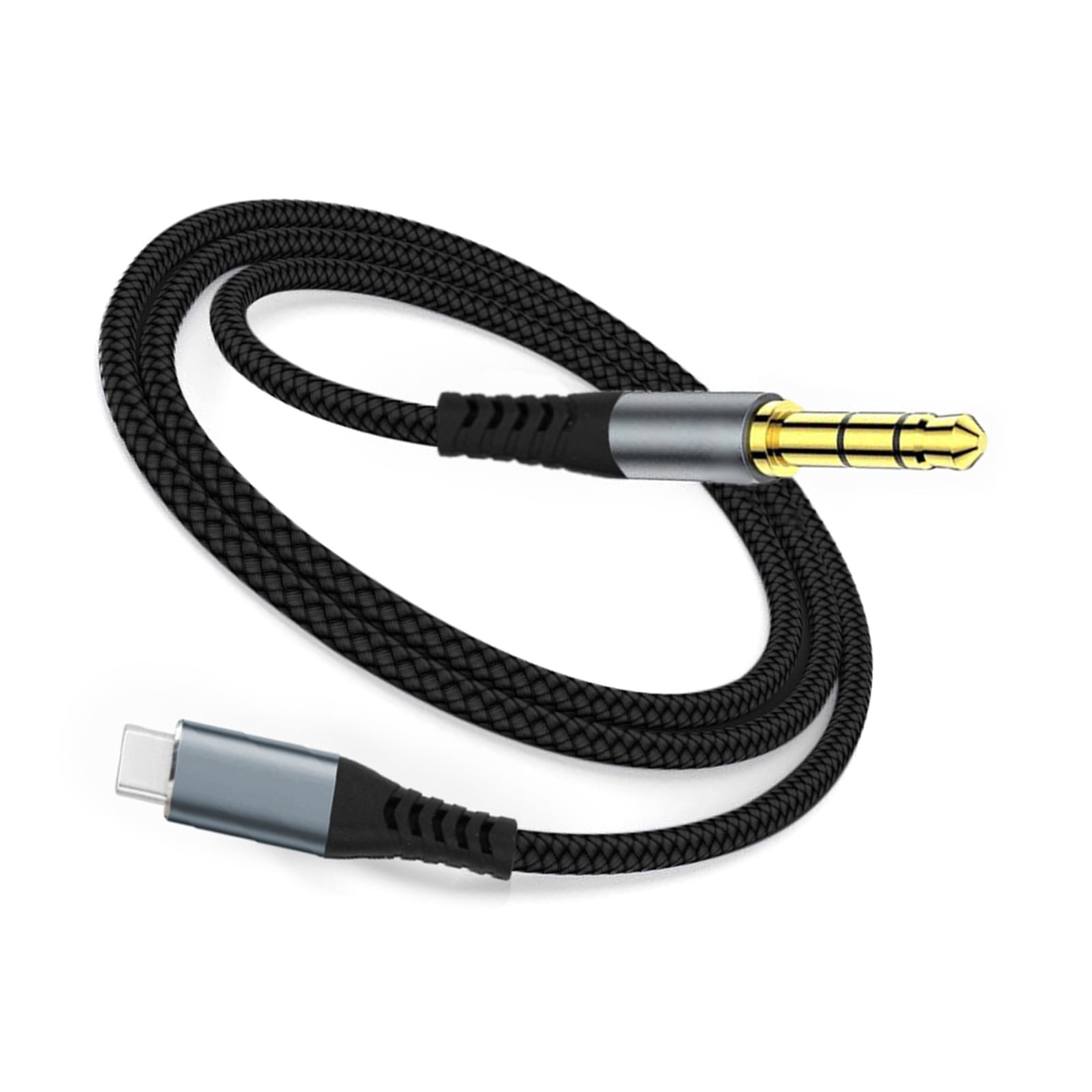 Braideds USB C to 3.5mm Sound Cord 24K Gold Plateds Interfaces and ...