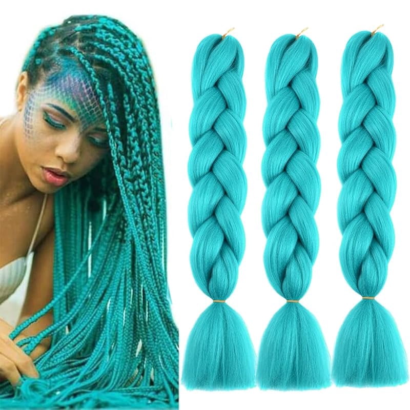 Braiding Hair Extensions for Women 6 Packs 100g/Pack 24Inch High ...