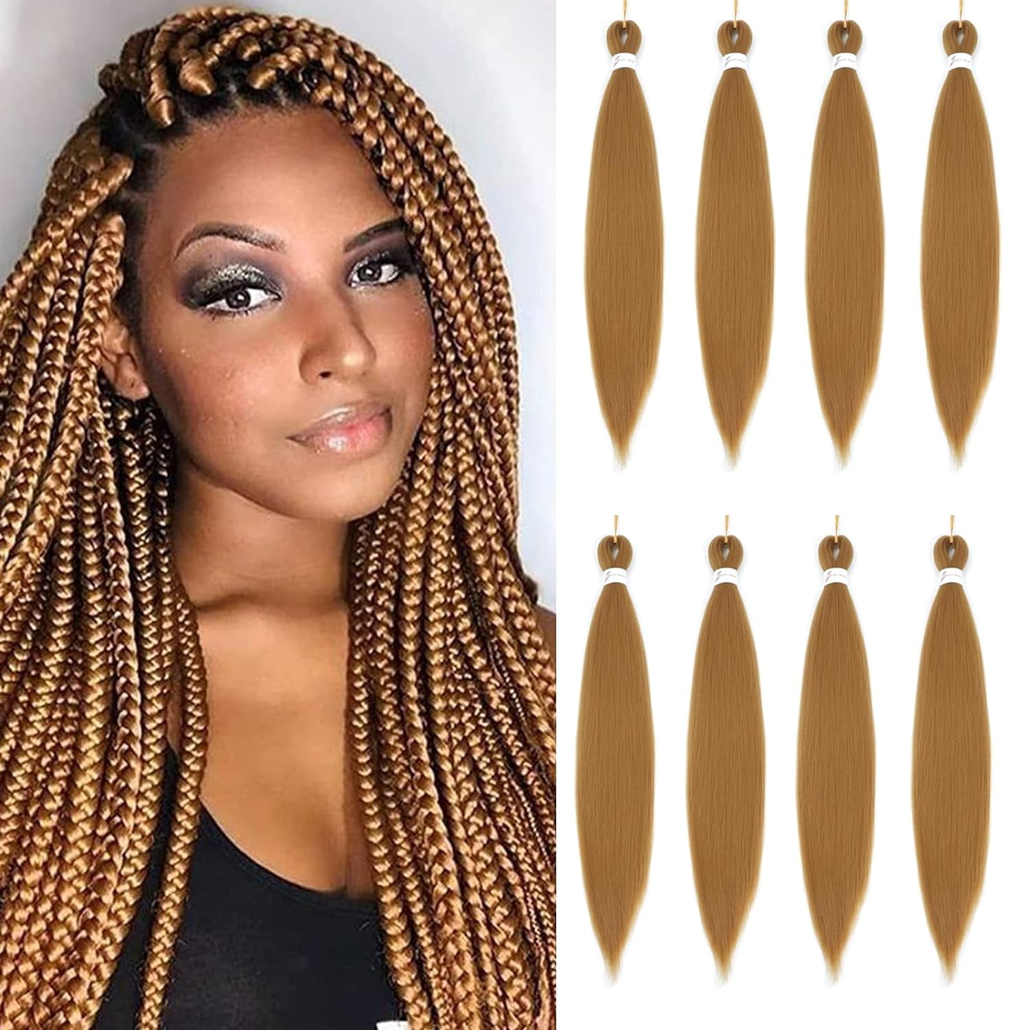 Braiding Hair Pre Stretched - 20 Inch Pre Stretched Braiding Hair 27 ...