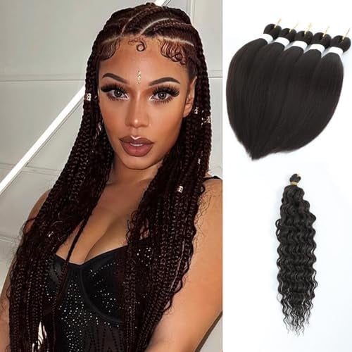 Braiding Hair Pre Stretched Braiding Hair Deep Wave Braided Hair's Boho ...