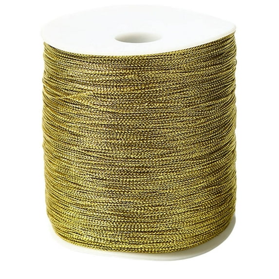 Braiding Rope Metallic Stretch Cord Gold Elastic String Elastic Cords ...