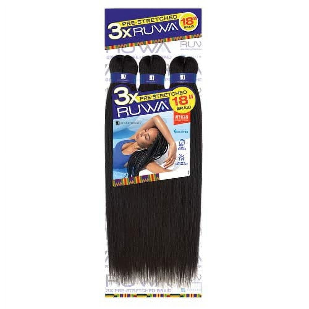 Braids 3X Ruwa Pre-Stretched Braid 18" (5 Pack, BG) - Walmart.com