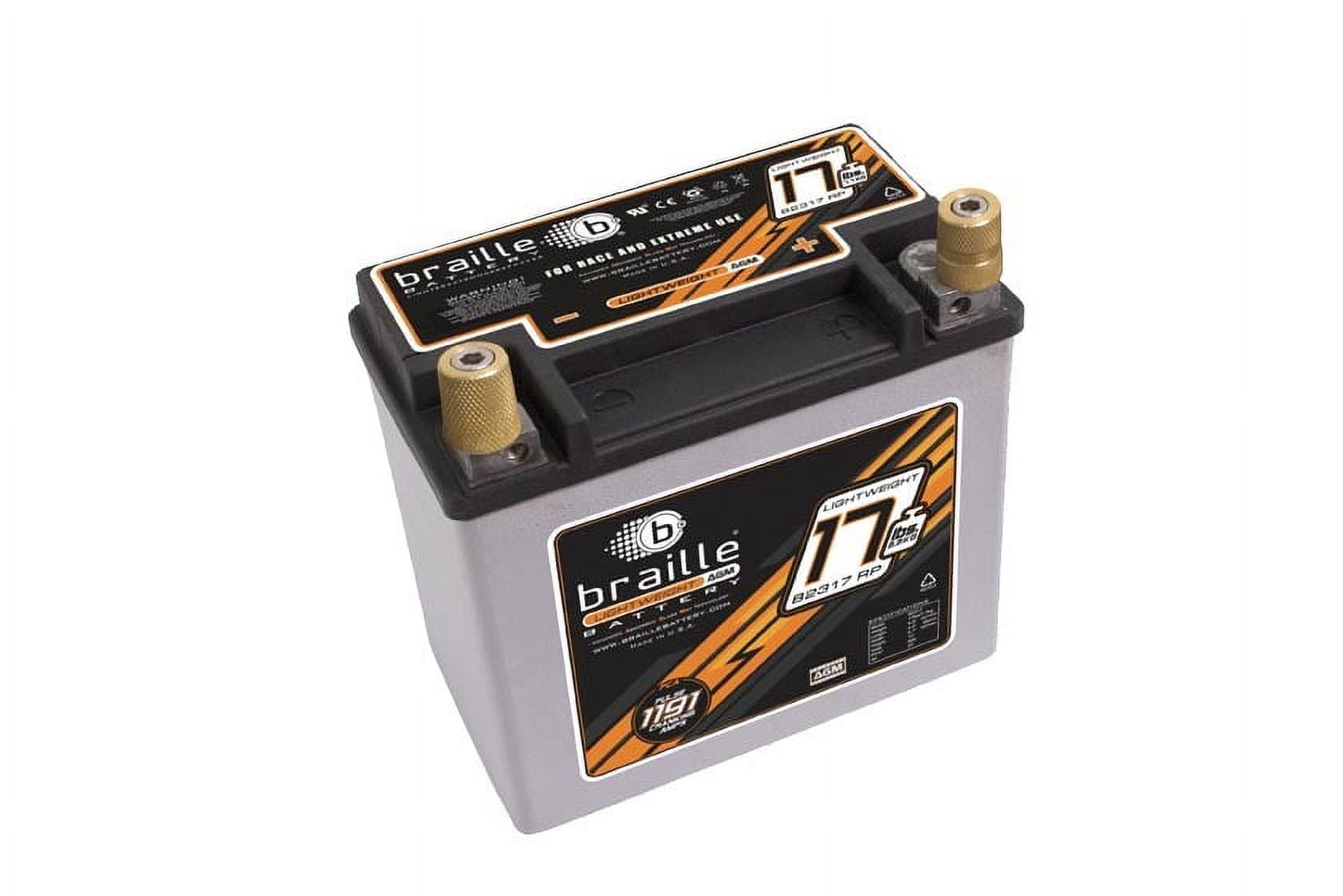 Braille Auto Battery B2317RP 12V & 17 lbs 1191 PCA Lightweight Racing ...