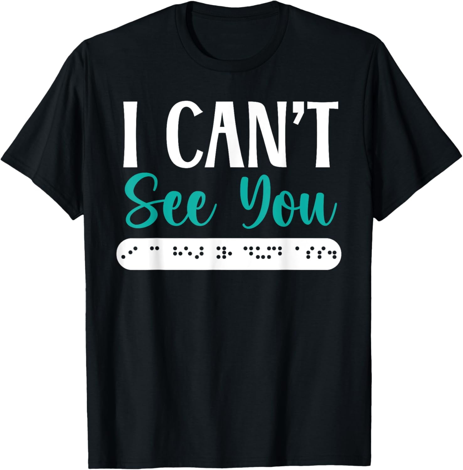 Braille Blind Awareness Visually Impaired Disability T-ShirtMen's and ...