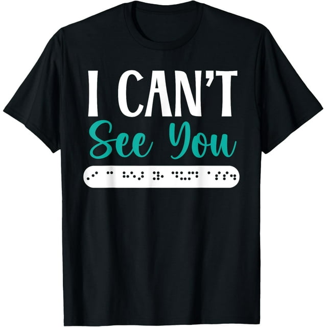 Braille Blind Awareness Visually Impaired Disability T-ShirtMen's and ...