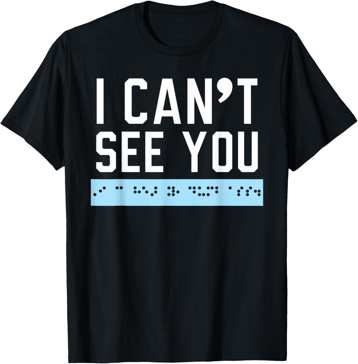 Braille Blind Awareness Visually Impaired Disability T-Shirt - Walmart.com
