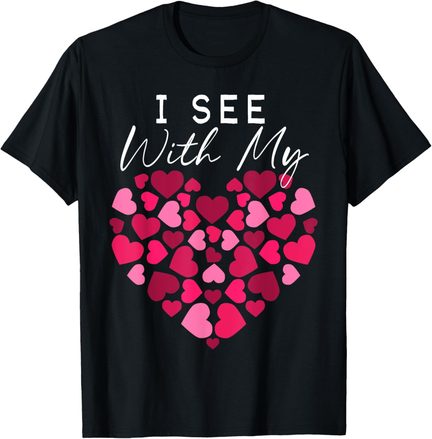 Braille Heart Visually Impaired Blind Awareness Vison T-ShirtMen's and ...