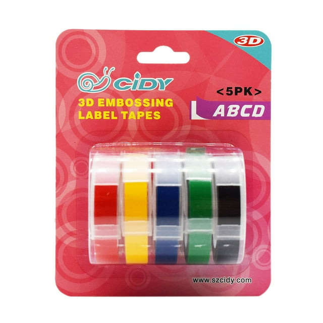 Braille Label Tape 3D Embossing Sticker for Manual Label Printer ...