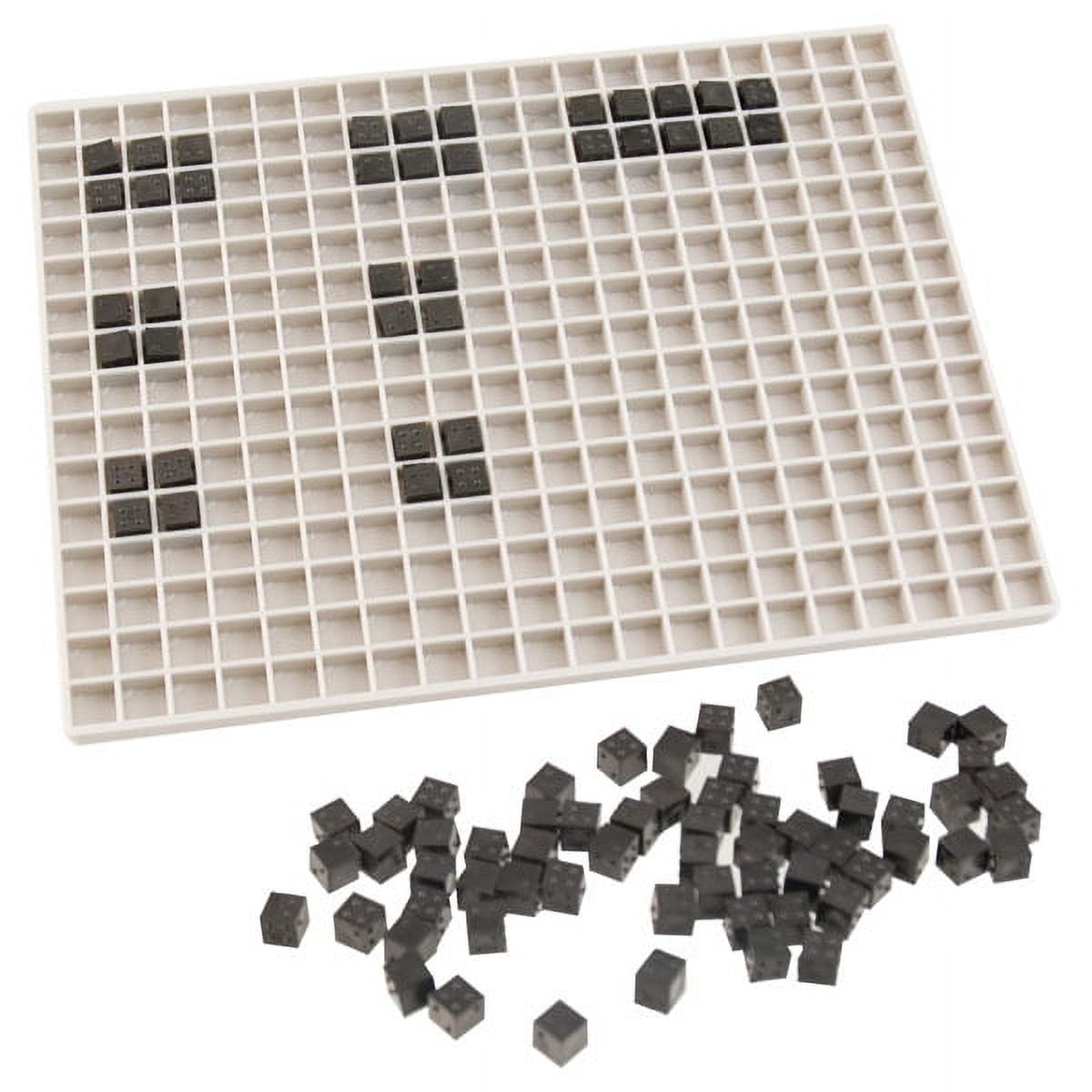 Braille Math Teaching Slate and Cubes Kit for Blind and Low Vision ...