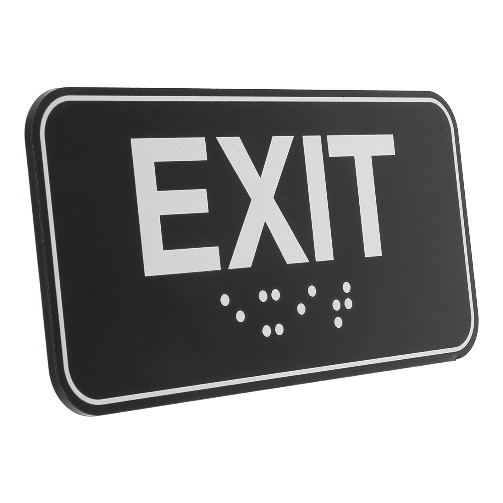 GOOHOCHY Braille SelfAdhesive Safe Exit Indicator Sign for Public ...