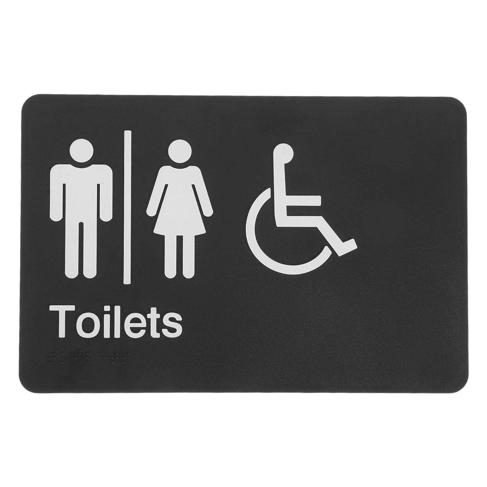 Braille Washrooms Sign,Self-Stick Braille Unisex Restroom Signs ...
