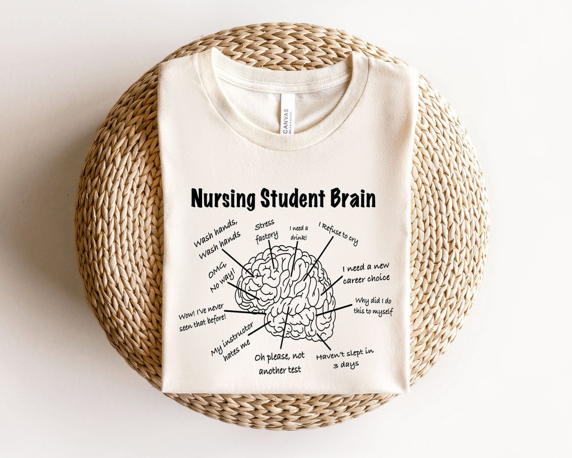 Brain Anatomy Shirt, Funny Nurse Shirts, Behavior Shirt, Nursing School ...