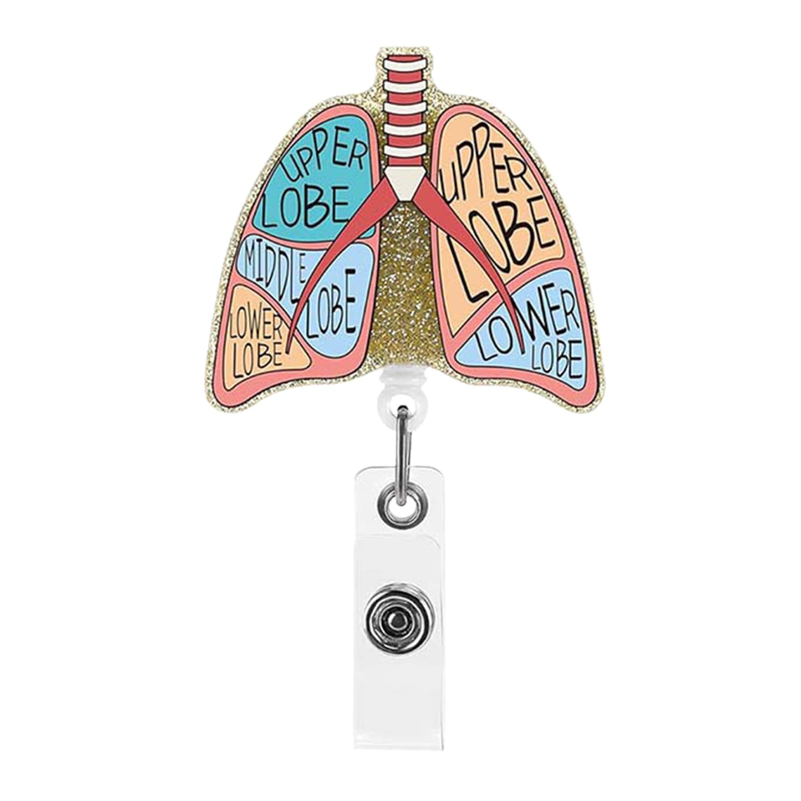 Brain Badge Holder Retractable Reel ID Card Anatomy Funny Name Tag ...