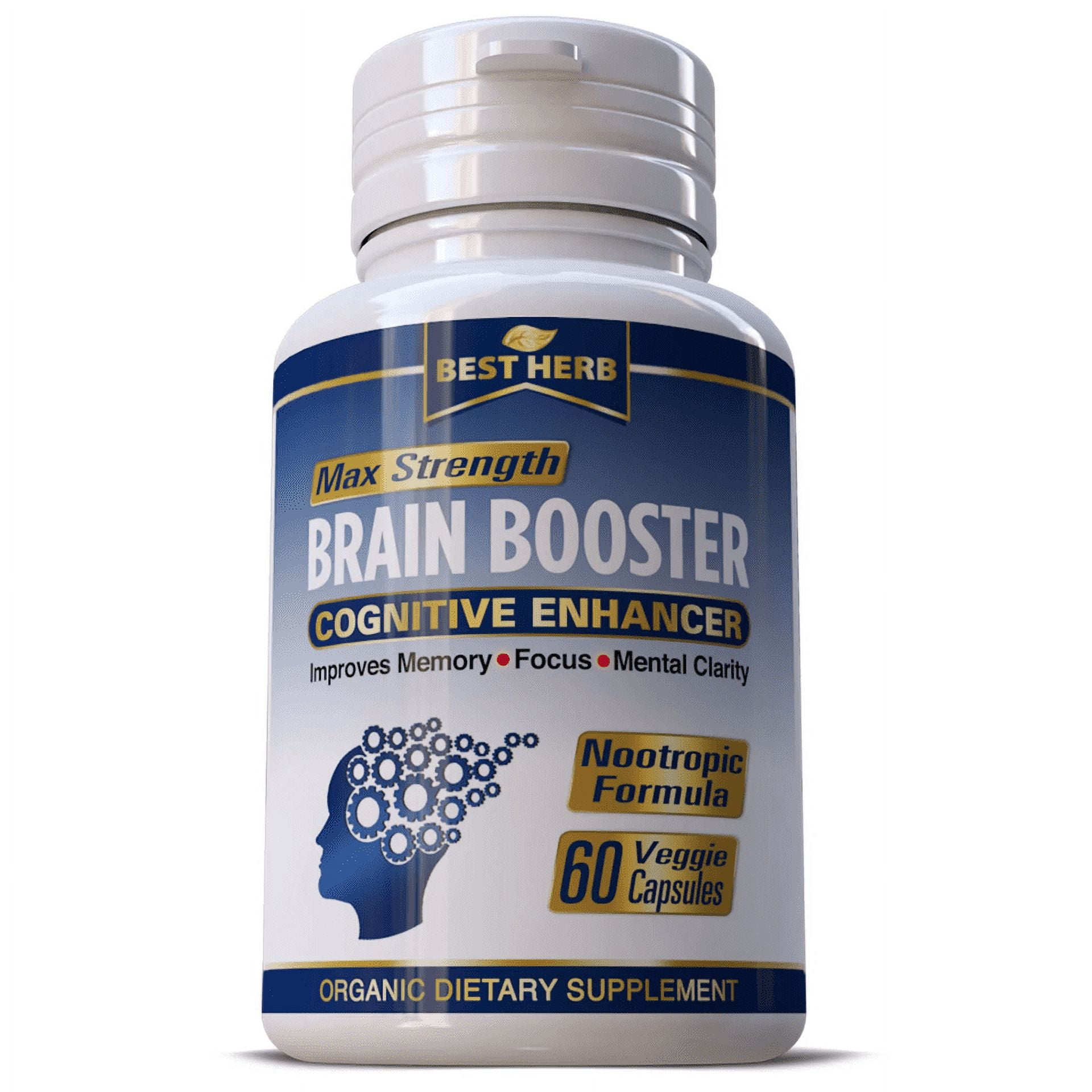 Brain Booster Nootropic Supplement Improve Brain Focus Mind Clarity