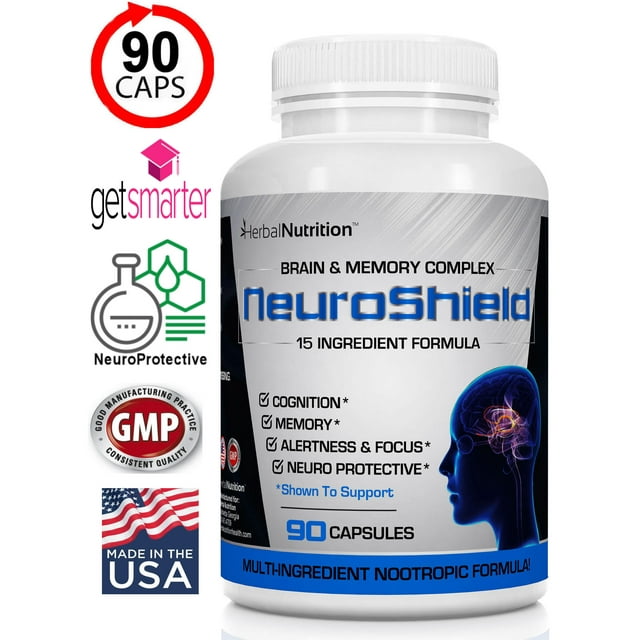 Brain Booster Supplement NeuroShield Advanced Memory Formula with ...