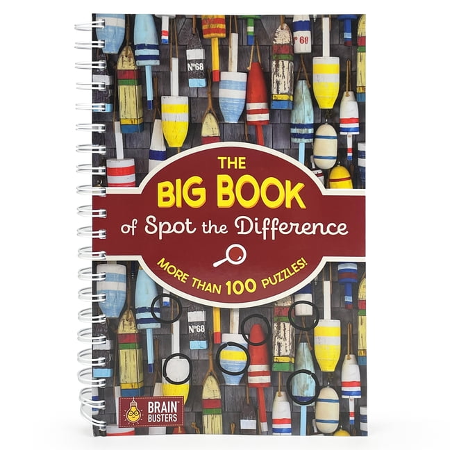 Brain Busters The Big Book of Spot the Difference, (Spiral-Bound ...