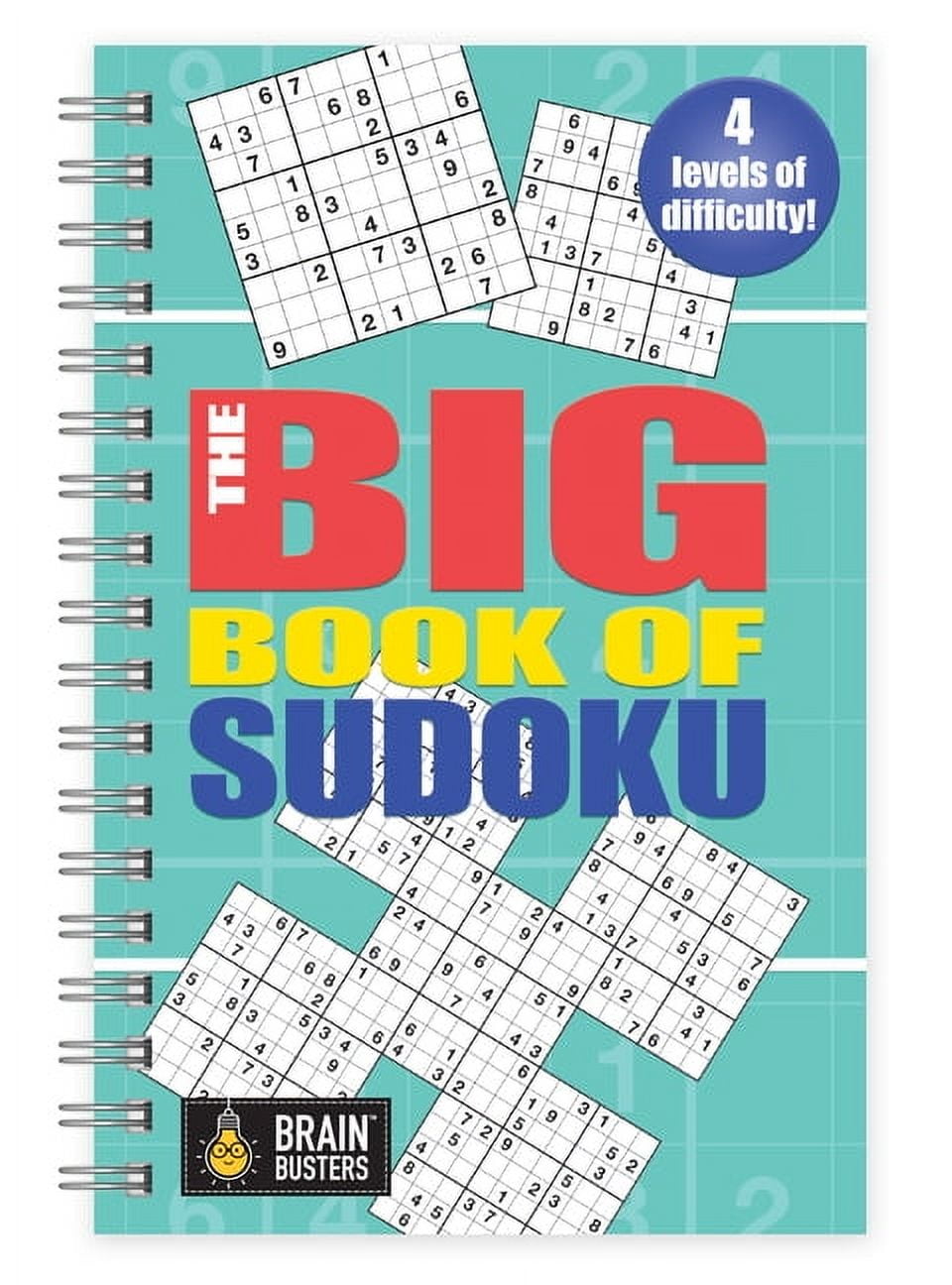 Brain Busters The Big Book of Sudoku Turquoise, (Spiral-Bound ...
