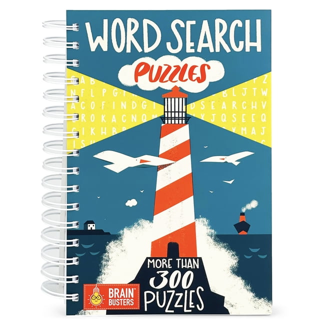 Parragon, Brain Busters Word Search Puzzles Spiral Bound, 300+ Puzzles ...
