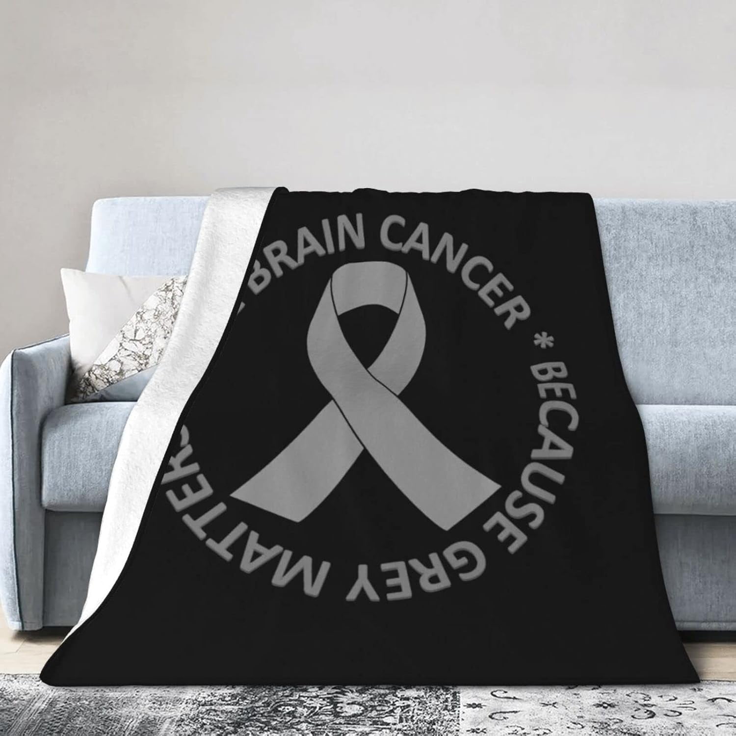 Brain Cancer Awareness Brain Tumor Lightweight Super Soft and All ...