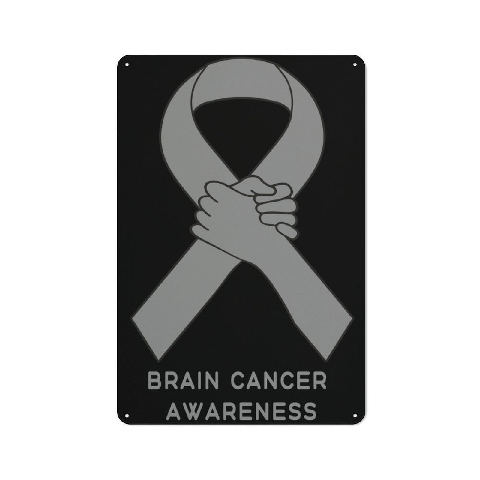 Brain Cancer Awareness Metal Tin Sign,Wall Decor Sign Funny Home Decor ...