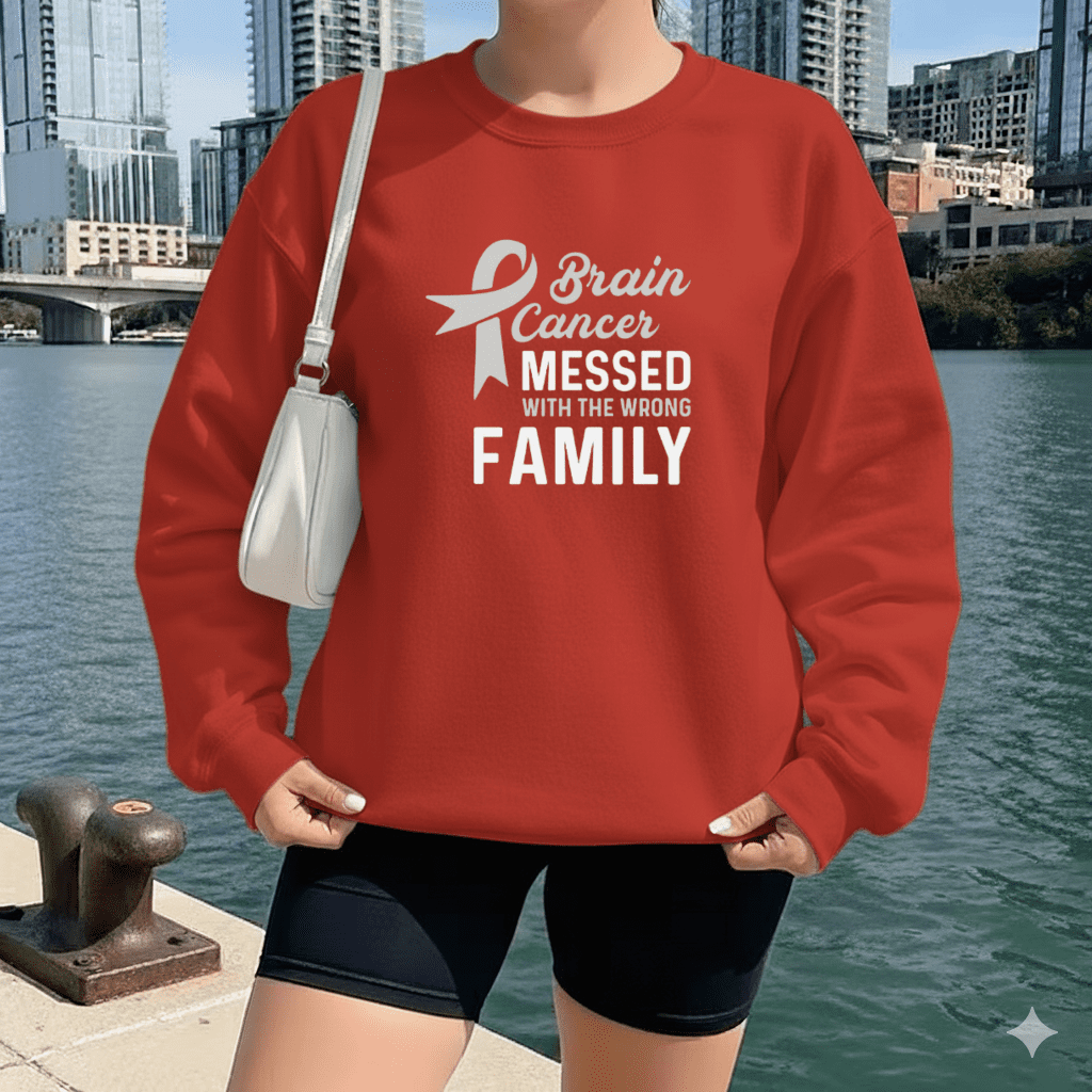 Brain Cancer Support Awareness Ribbon Hope Strength Love Inspired ...