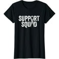 Brain Cancer Support Squad - Friend Family Support Ribbon T-Shirt ...