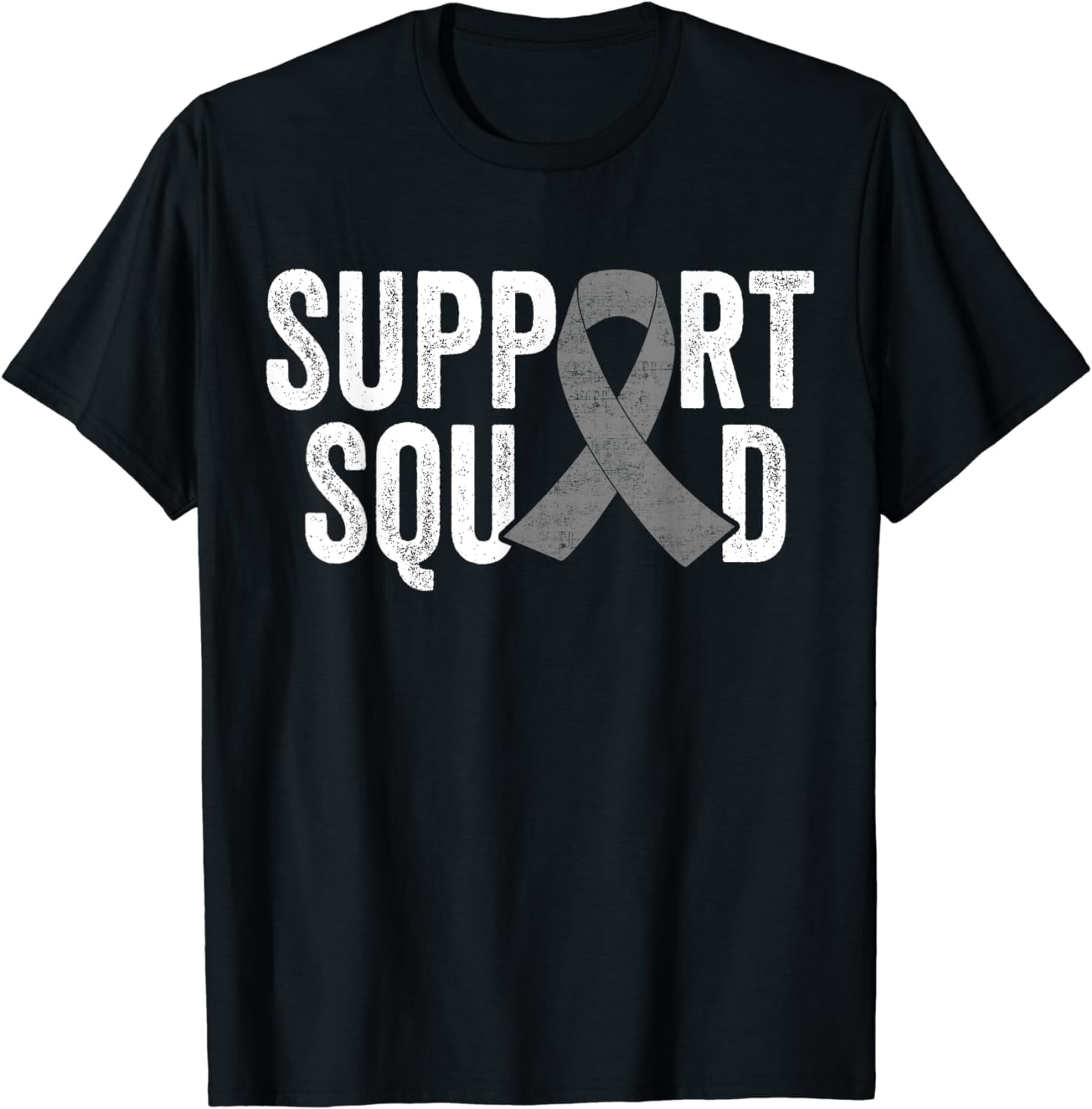 Brain Cancer Warrior Support Squad Brain Cancer Awareness T-Shirt ...