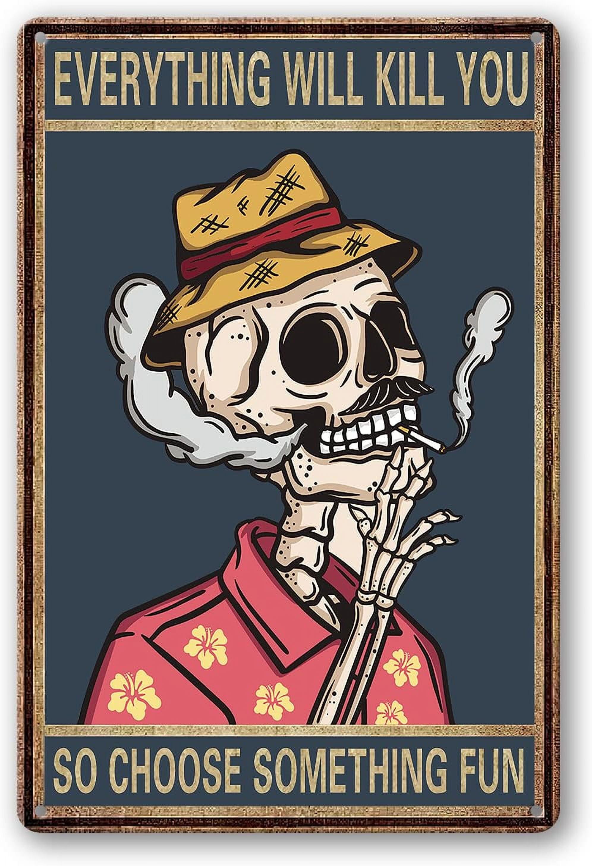 Brain Characters Poster Metal Signs Brain Anatomy Psychology Mental ...