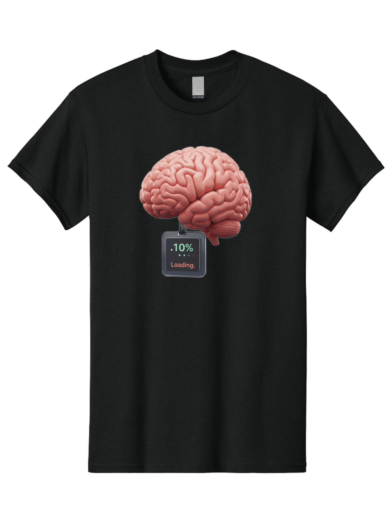 Brain-Charging Mens Graphic Tee, 100% Cotton, Casual Summer Wear BAA206 ...