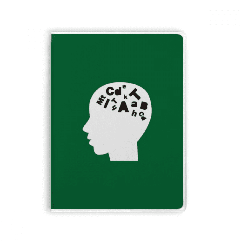 Brain Creates Letter Combinations Notebook Gum Cover Diary Soft Cover ...