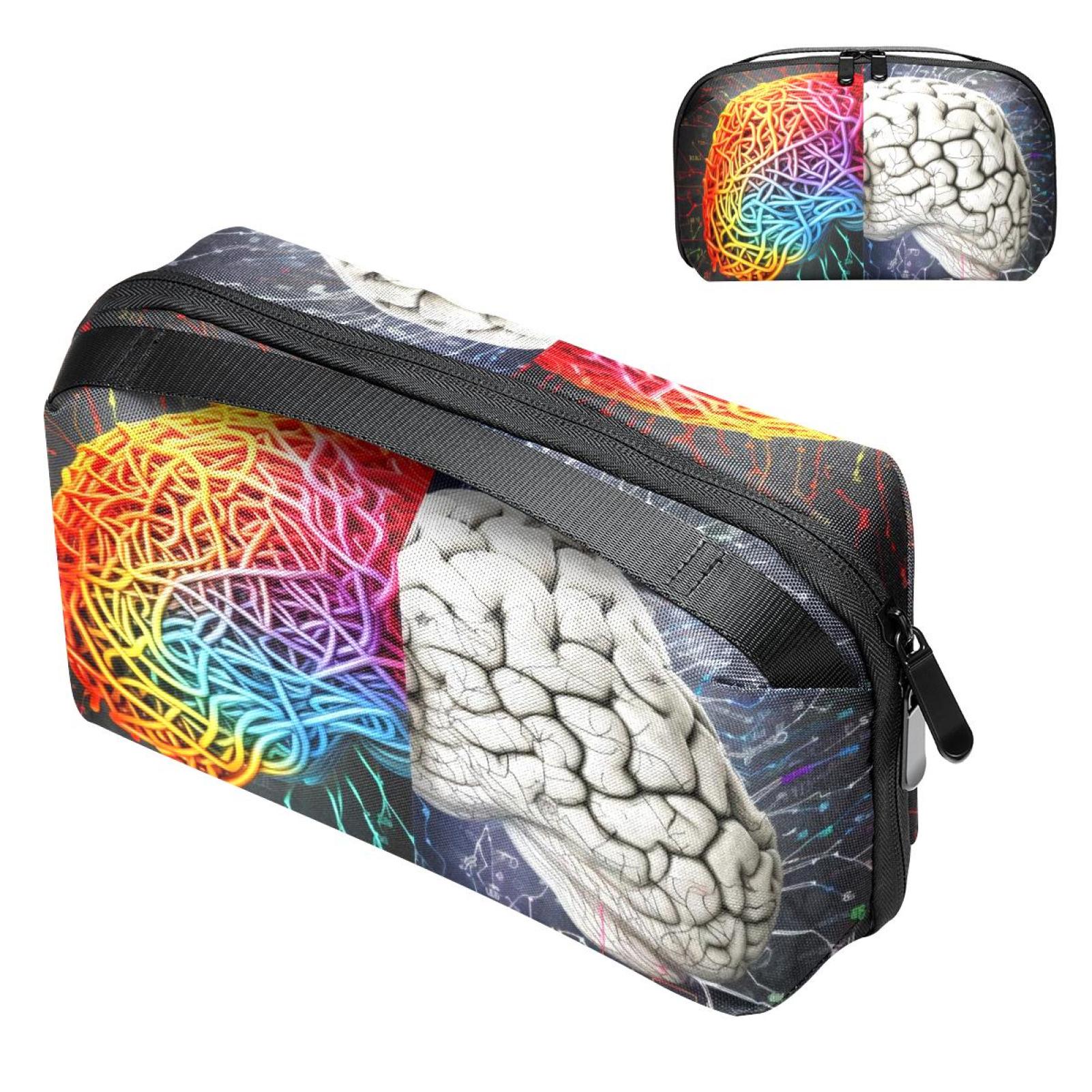 Brain Digital Bag Organizer Travel Case with Oxford Fabric Waterproof ...
