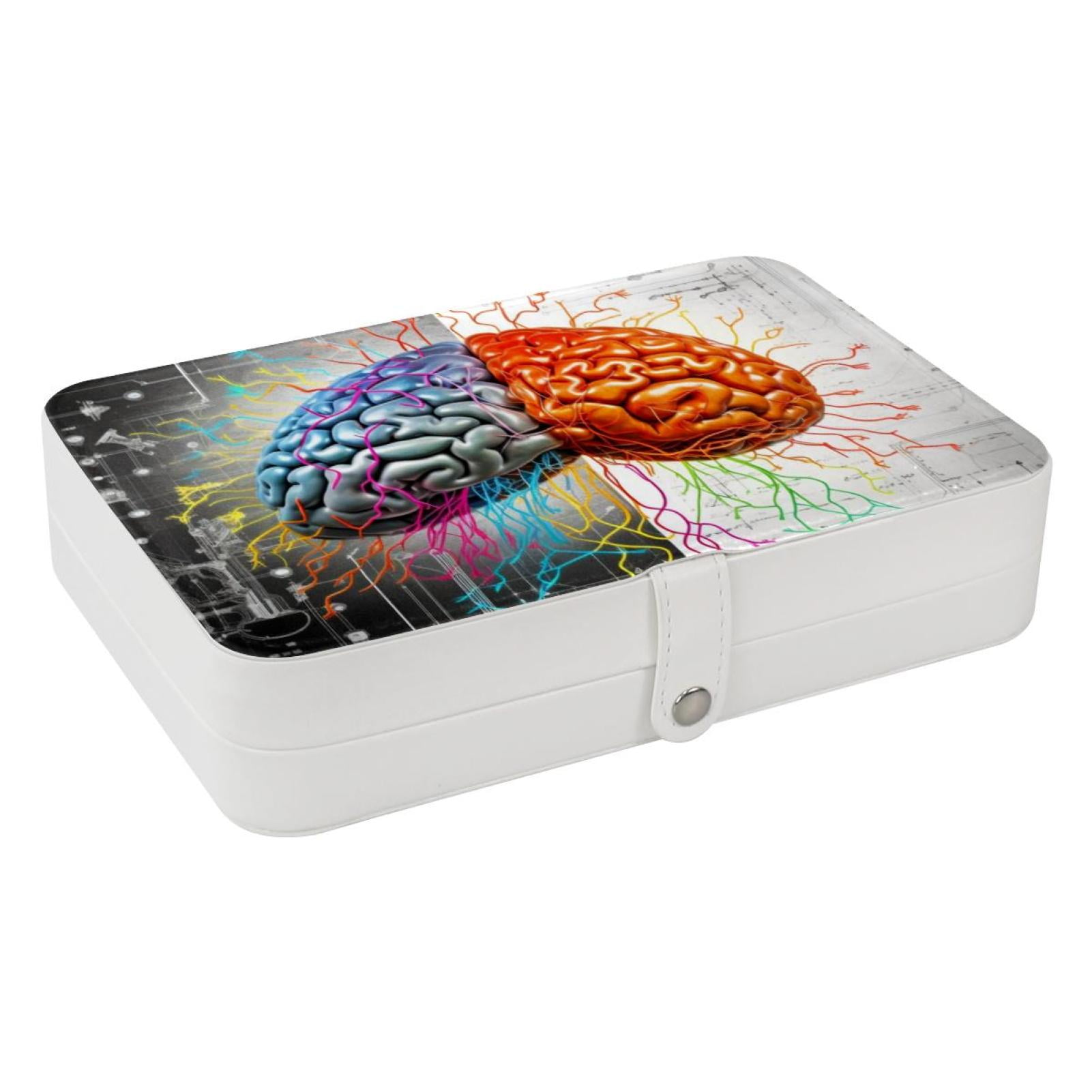 Brain Earring and Bracelet Holder Organizer Box with Removable ...