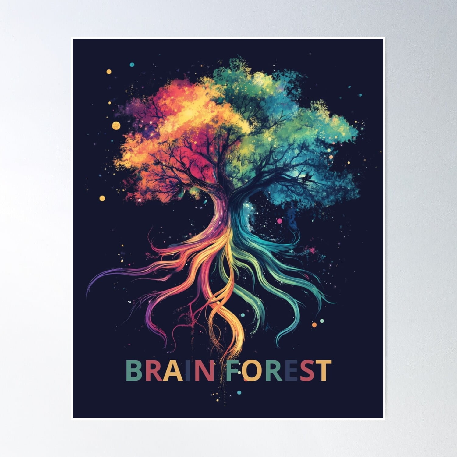 Brain Forest Poster Wall Art, Modern Wall Decor, 16x24 UNFRAMED ...