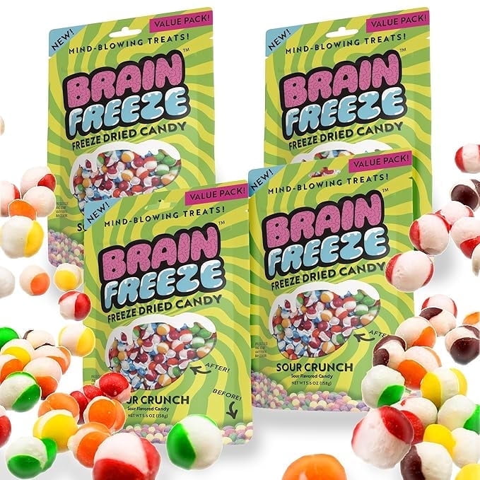 Brain Freeze Crunch Sour Candy 5.6 oz - Walmart.com