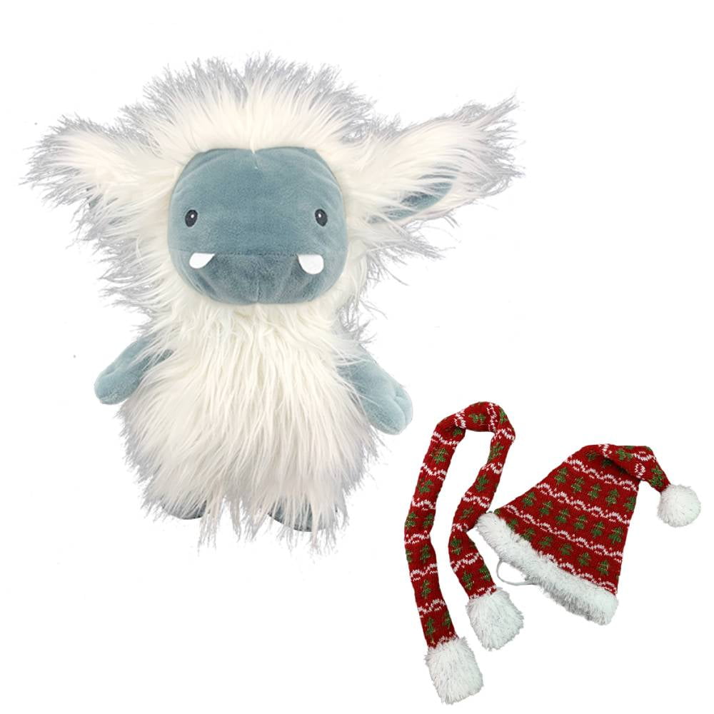 Brain Freeze The Yeti 16 Inch Plush Toy with Festive Knit Hat & Scarf ...
