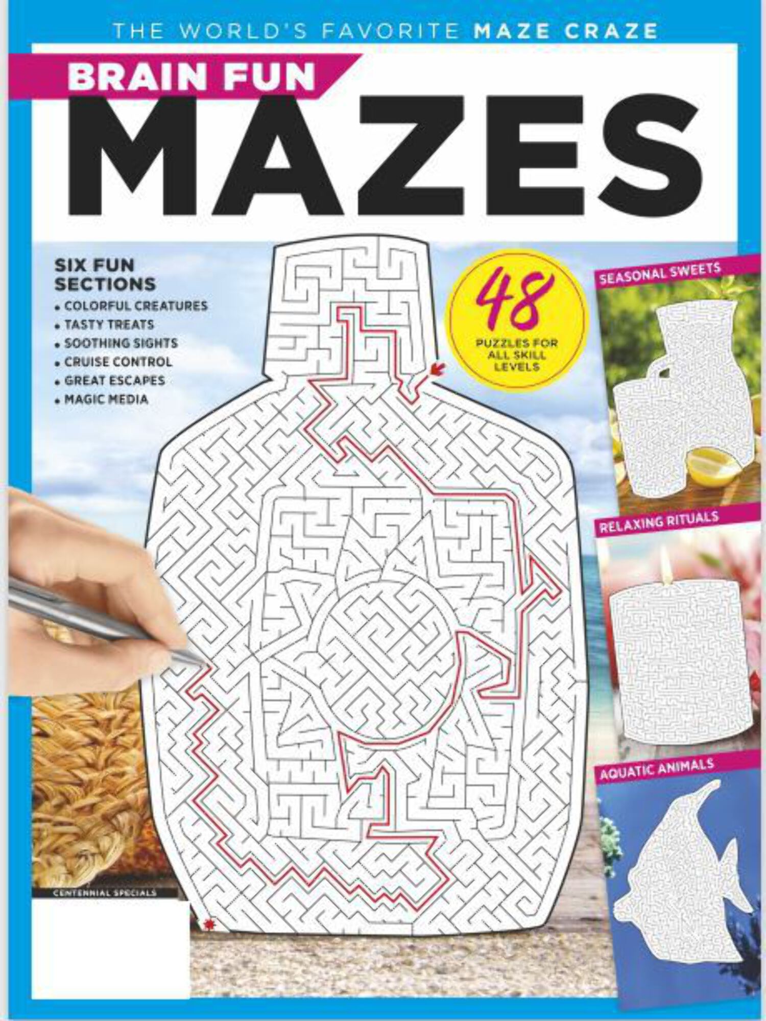 Brain Fun - Mazes: 48 Puzzles For All Skill Levels, Six Sections ...