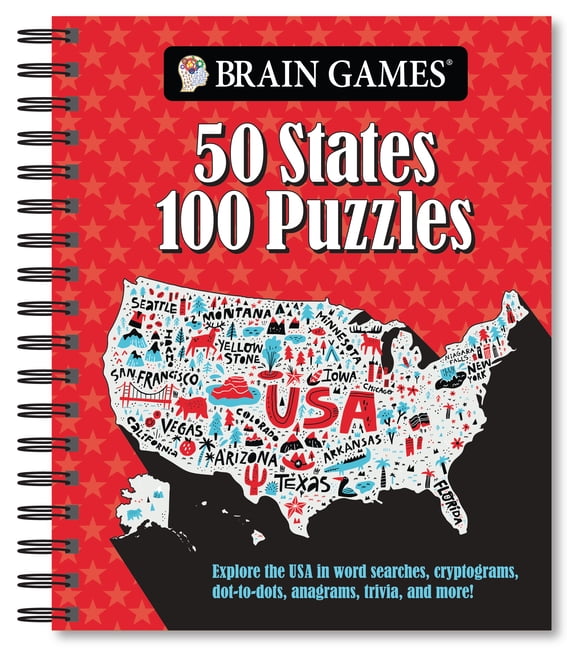 Brain Games: 50 States 100 Puzzles (Other) - Walmart.com
