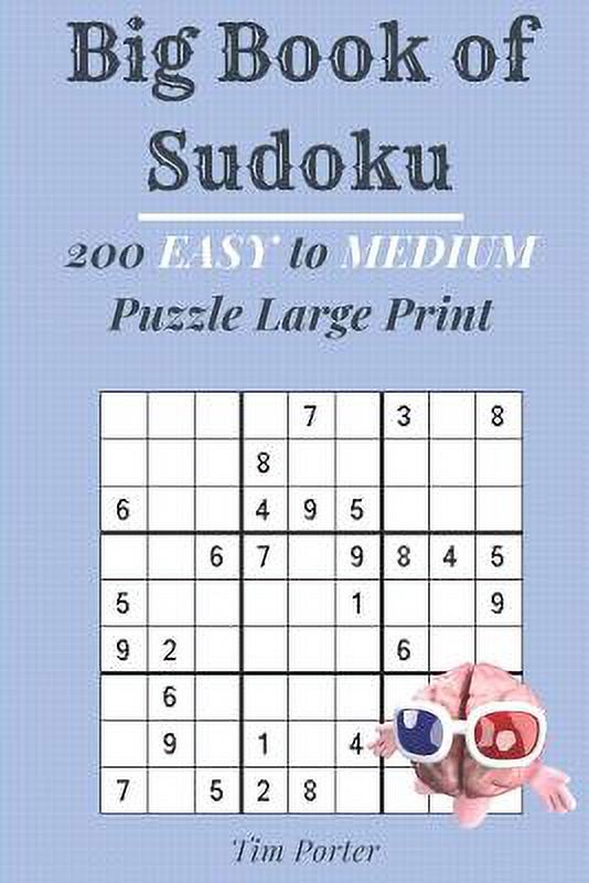 Brain Games: Big Book of Sudoku : 200 Easy to Medium Puzzle Large Print ...