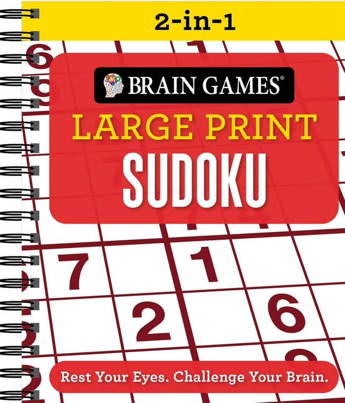 Brain Games Brain Games 2-In-1 - Large Print Sudoku: Rest Your Eyes ...