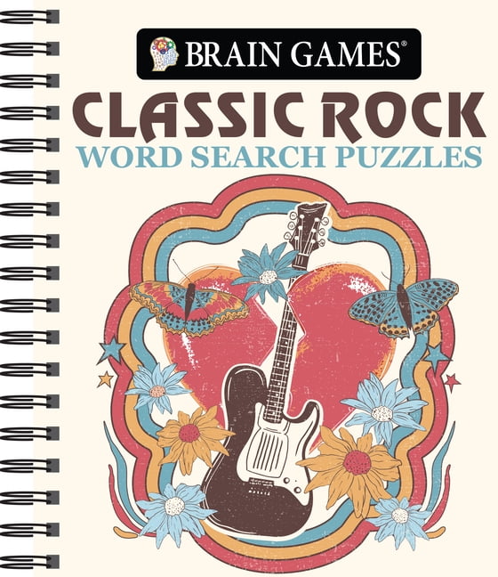 Brain Games Brain Games - Classic Rock Word Search Puzzles, (Spiral ...