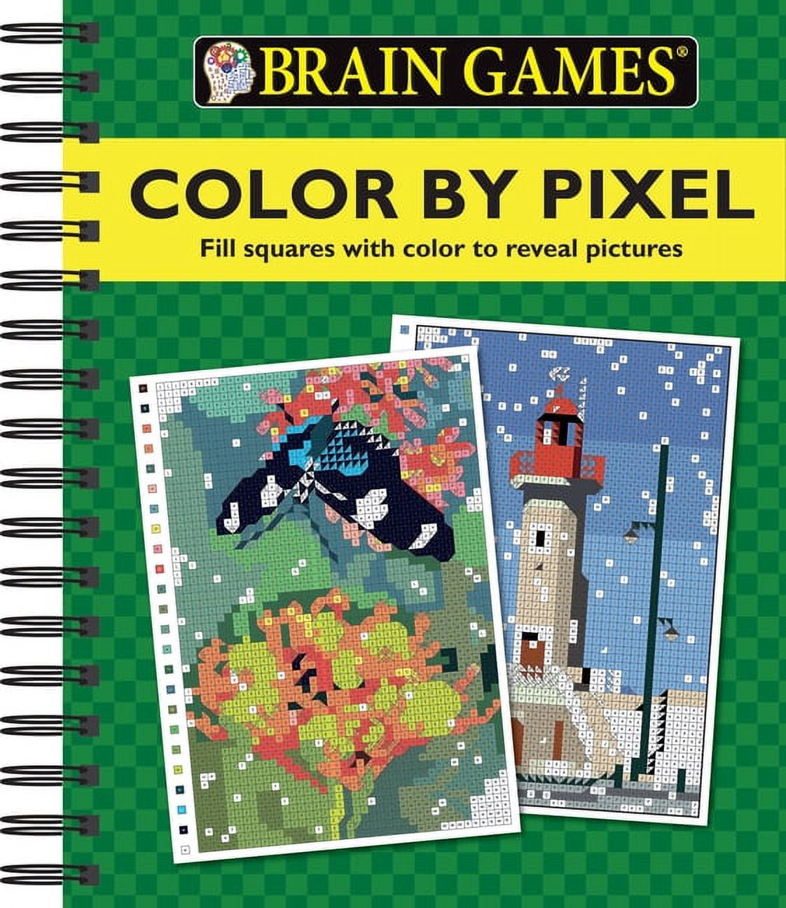 Brain Games: Brain Games - Color by Pixel (Other) - Walmart.com
