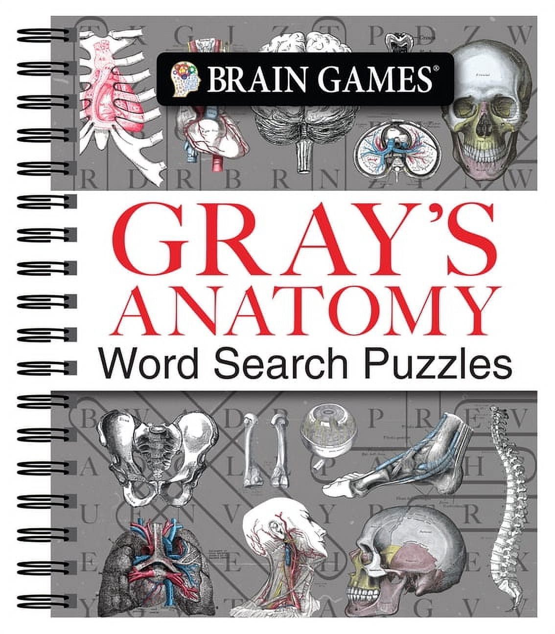 Brain Games Brain Games - Gray's Anatomy Word Search Puzzles, (Spiral ...